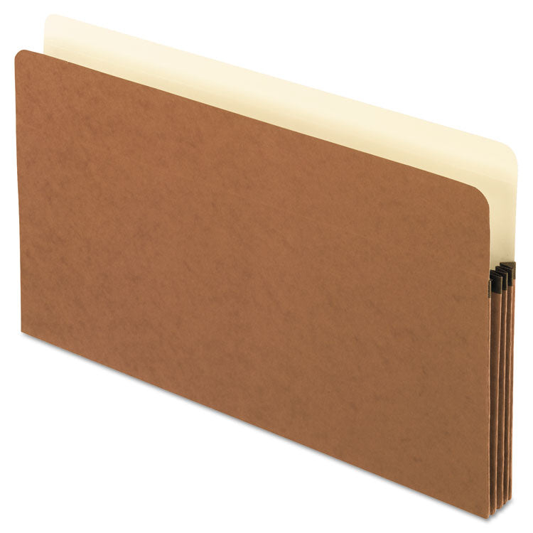 Smart Shield File Pocket, 3.5" Expansion, Legal Size, Red Fiber, 10/Bo ...