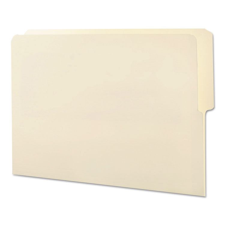 Heavyweight Manila End Tab Folders, 9" High Front, 1/2-Cut Tabs: Top ...