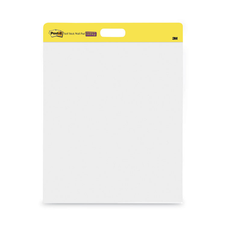 Self-Stick Wall Pad, Unruled, 20 x 23, White, 20 Sheets/Pad, 2 Pads/Pa ...