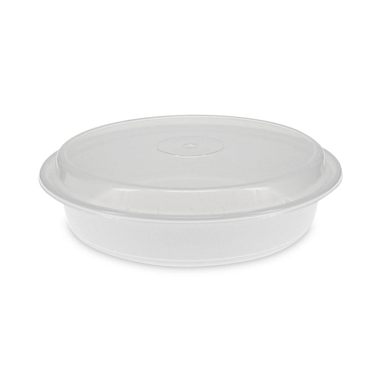 Newspring VERSAtainer Microwavable Containers, 48 oz, 9 x 9 x 2.38, Wh ...