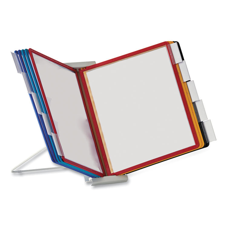 InstaView Expandable Desktop Reference System, 10 Panels, Assorted Bor ...